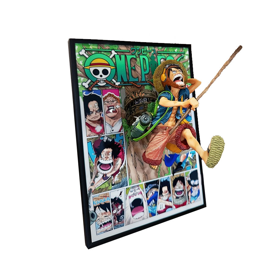 One Piece Monkey·D·Luffy Figure-Out 3d Manga Painting Room Decor 21*30 ...